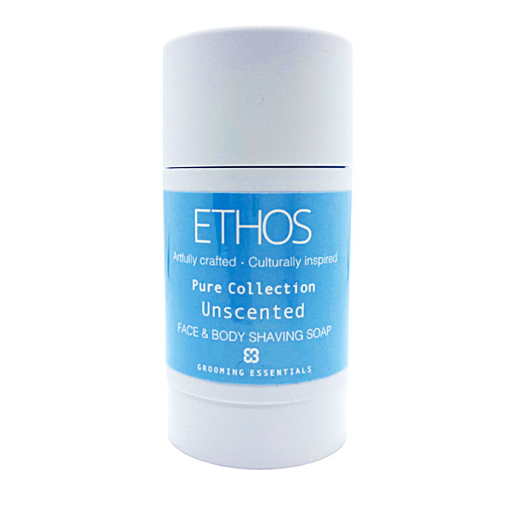 Unscented Face & Body Roll-On Shave Soap Stick – Ethos Grooming Essentials