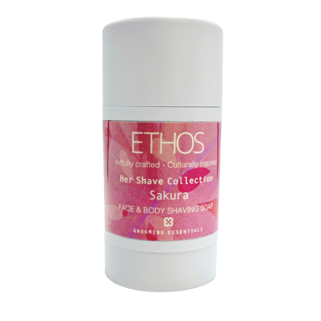 Sakura Face & Body Roll-On Shave Soap Stick – Ethos Grooming Essentials